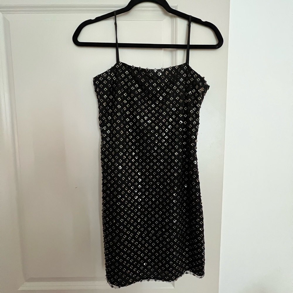 Mini Gianni Bini Black And Gold Dress - Gem